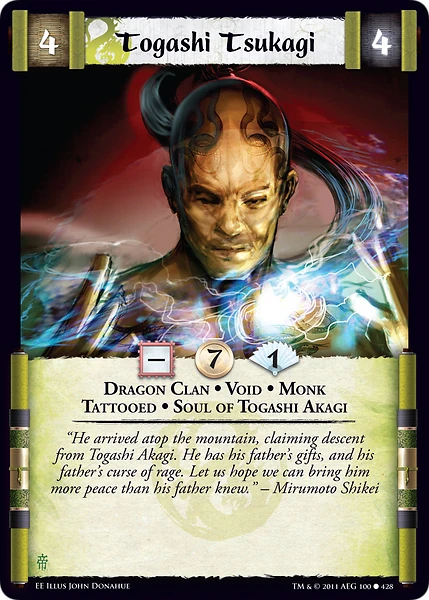 Togashi Tsukagi/card | L5r: Legend of the Five Rings Wiki | Fandom