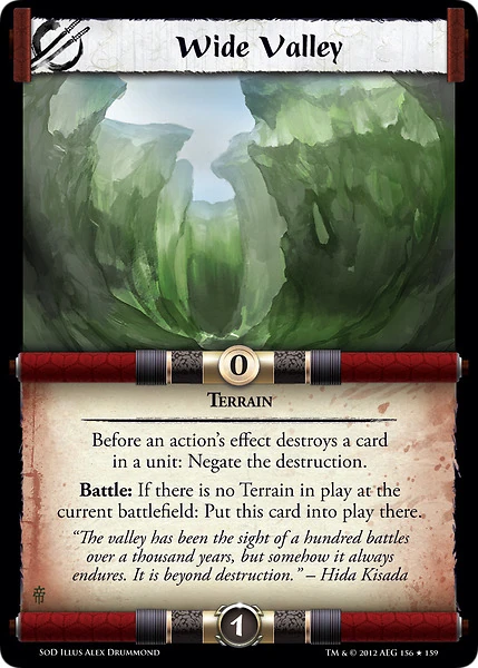 Wide Valley/card | L5r: Legend of the Five Rings Wiki | Fandom