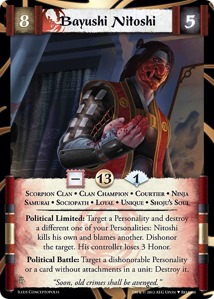 Bayushi Nitoshi/card2 | L5r: Legend of the Five Rings Wiki | Fandom