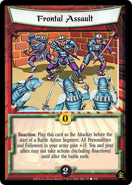 Frontal Assaultcard L5r Legend Of The Five Rings Wiki Fandom