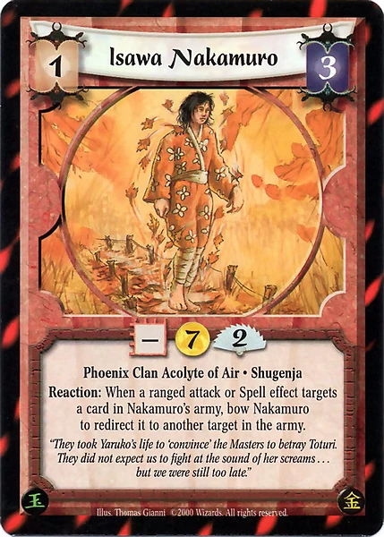 Isawa Nakamuro/card | L5r: Legend of the Five Rings Wiki | Fandom