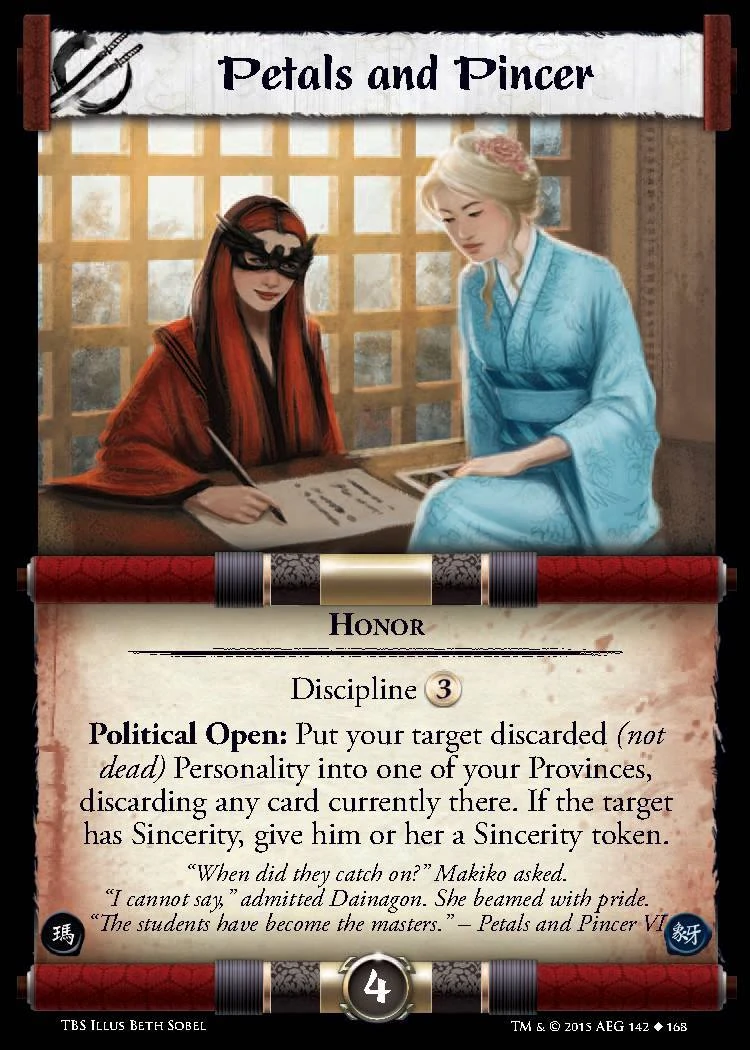 Petals and Pincer/card | L5r: Legend of the Five Rings Wiki | Fandom