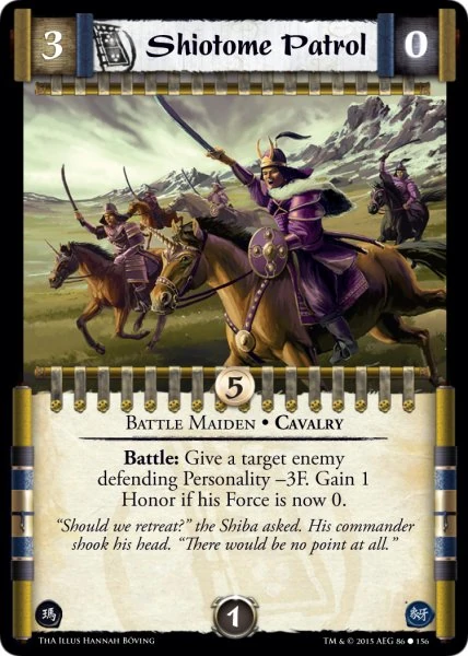 Shiotome Patrol/card | L5r: Legend of the Five Rings Wiki | Fandom