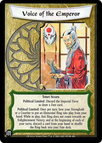 Voice of the Emperor/card | L5r: Legend of the Five Rings Wiki | Fandom