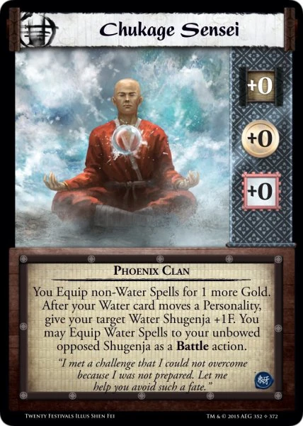 Chukage Sensei/card | L5r: Legend of the Five Rings Wiki | Fandom