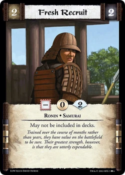 Fresh Recruit/card | L5r: Legend of the Five Rings Wiki | Fandom
