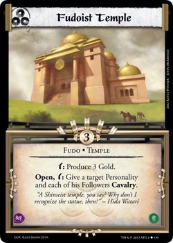 Fudoist Temple/card | L5r: Legend of the Five Rings Wiki | Fandom