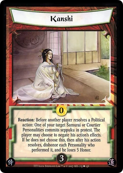 Kanshi/card | L5r: Legend of the Five Rings Wiki | Fandom