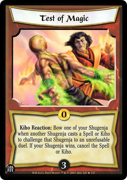 Test of Magic/card | L5r: Legend of the Five Rings Wiki | Fandom