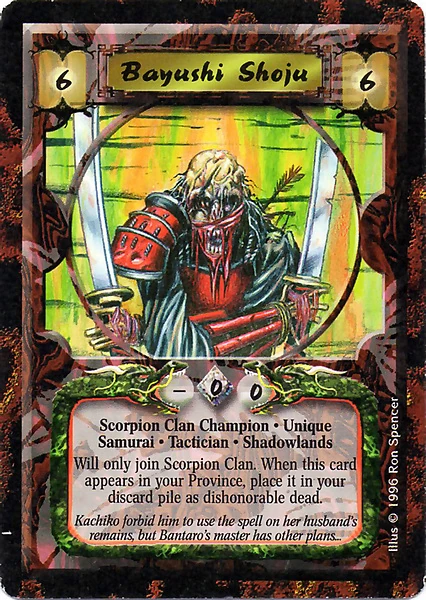 Bayushi Shoju/card | L5r: Legend of the Five Rings Wiki | Fandom