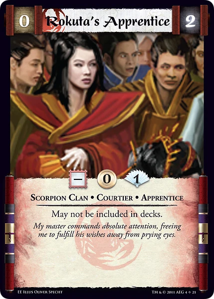Rokuta's Apprentice/card | L5r: Legend of the Five Rings Wiki | Fandom