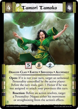 Tamori Tamoko/card | L5r: Legend of the Five Rings Wiki | Fandom
