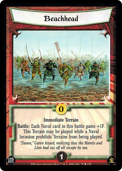 Beachhead/card | L5r: Legend of the Five Rings Wiki | Fandom