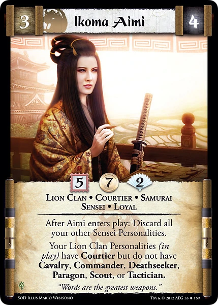 Ikoma Aimi/card | L5r: Legend of the Five Rings Wiki | Fandom