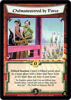 Outmaneuvered by Force/card | L5r: Legend of the Five Rings Wiki | Fandom