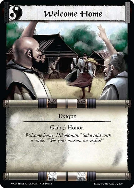 Welcome Home/card2 | L5r: Legend of the Five Rings Wiki | Fandom