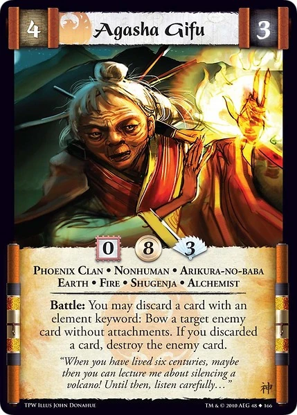 Agasha Gifu/card | L5r: Legend of the Five Rings Wiki | Fandom
