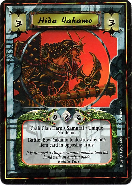 Hida Yakamo (Hero)/card | L5r: Legend of the Five Rings Wiki | Fandom