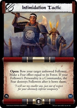 Intimidation Tactic/card | L5r: Legend of the Five Rings Wiki | Fandom
