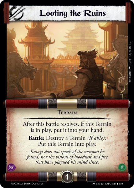Looting the Ruins/card | L5r: Legend of the Five Rings Wiki | Fandom