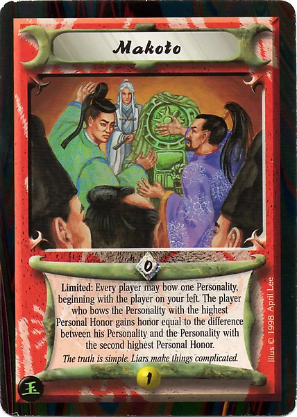 Makoto/card | L5r: Legend of the Five Rings Wiki | Fandom