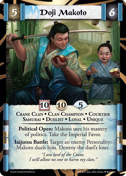 Doji Makoto/card2 | L5r: Legend of the Five Rings Wiki | Fandom