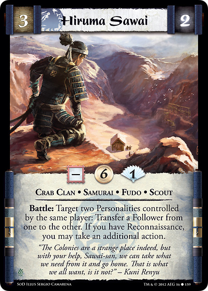 Hiruma Sawaicard L5r Legend Of The Five Rings Wiki Fandom