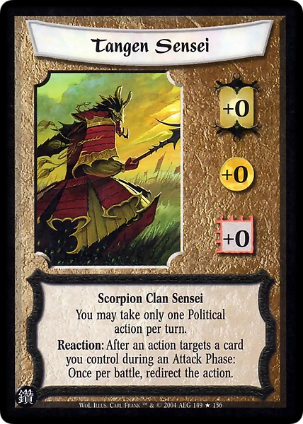 Tangen Sensei/card | L5r: Legend of the Five Rings Wiki | Fandom