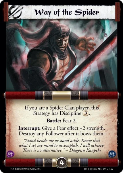 Way of the Spider/card | L5r: Legend of the Five Rings Wiki | Fandom