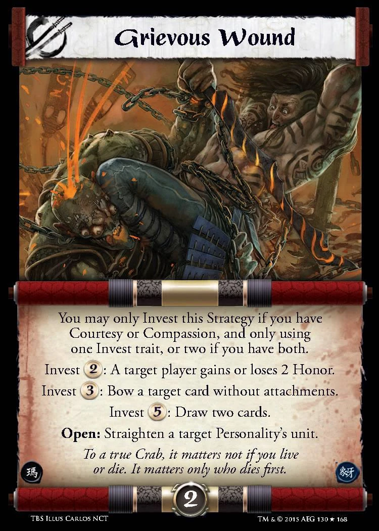 Grievous Wound/card | L5r: Legend of the Five Rings Wiki | Fandom