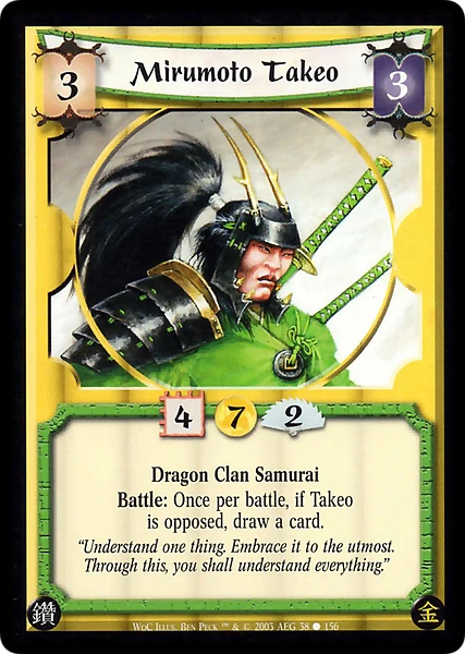 Mirumoto Takeo/card | L5r: Legend of the Five Rings Wiki | Fandom