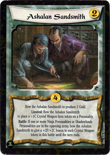 Ashalan Sandsmith/card | L5r: Legend of the Five Rings Wiki | Fandom