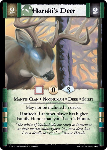 Haruki's Deer/card | L5r: Legend of the Five Rings Wiki | Fandom
