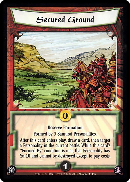 Secured Ground/card | L5r: Legend of the Five Rings Wiki | Fandom