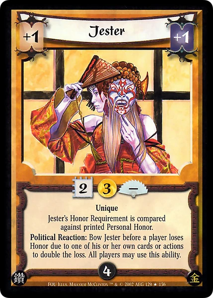 Jester/card | L5r: Legend of the Five Rings Wiki | Fandom