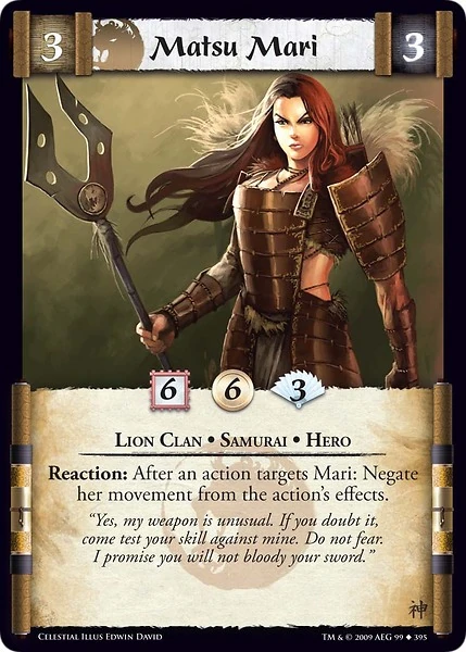 Matsu Mari/card | L5r: Legend of the Five Rings Wiki | Fandom