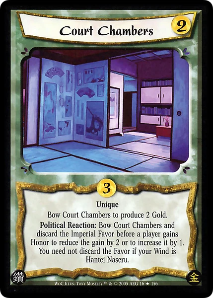 Court Chambers/card | L5r: Legend of the Five Rings Wiki | Fandom