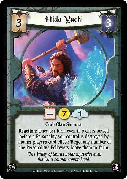 Hida Yachi/card | L5r: Legend of the Five Rings Wiki | Fandom