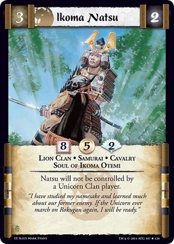 Ikoma Natsu/card | L5r: Legend of the Five Rings Wiki | Fandom