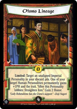 Otomo Lineage/card | L5r: Legend of the Five Rings Wiki | Fandom