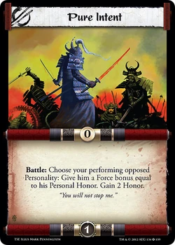 Pure Intent/card | L5r: Legend of the Five Rings Wiki | Fandom