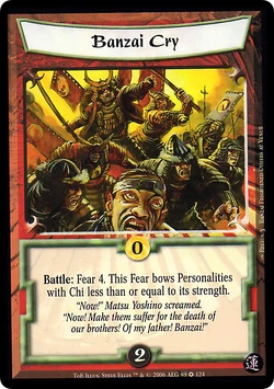 Banzai Cry/card | L5r: Legend of the Five Rings Wiki | Fandom