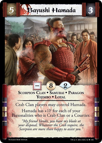 Bayushi Hamada/card | L5r: Legend of the Five Rings Wiki | Fandom