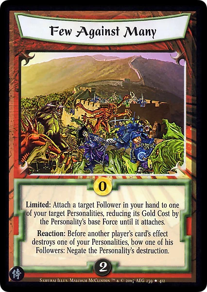 Few Against Many/card2 | L5r: Legend of the Five Rings Wiki | Fandom