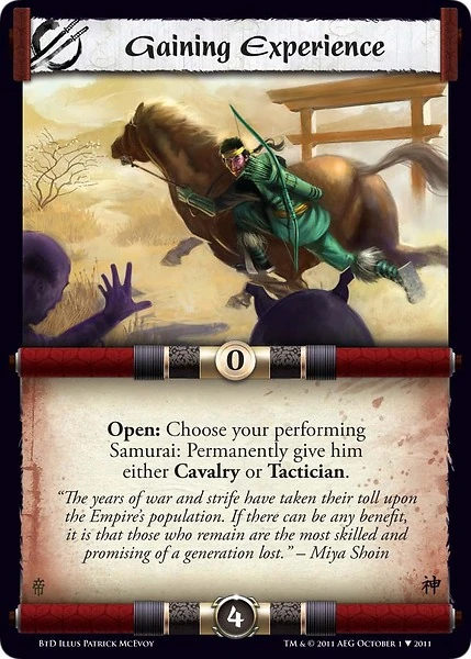 Gaining Experience/card | L5r: Legend of the Five Rings Wiki | Fandom