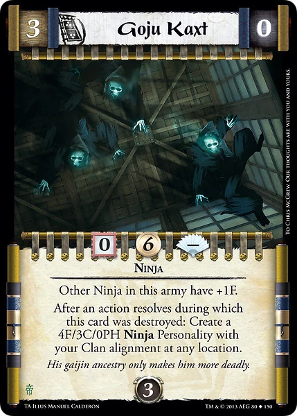 Goju Kaxt/card | L5r: Legend of the Five Rings Wiki | Fandom