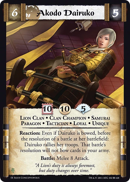 Akodo Dairuko/card | L5r: Legend of the Five Rings Wiki | Fandom