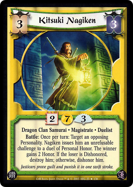 Kitsuki Nagikencard L5r Legend Of The Five Rings Wiki Fandom