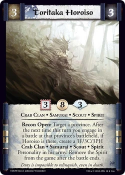 Toritaka Horoiso/card | L5r: Legend of the Five Rings Wiki | Fandom