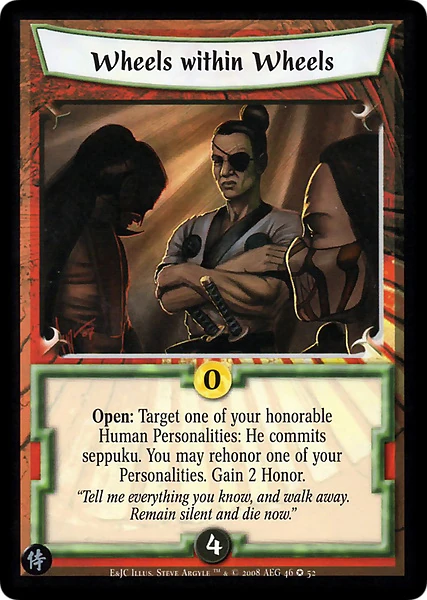 Wheels within Wheels/card | L5r: Legend of the Five Rings Wiki | Fandom